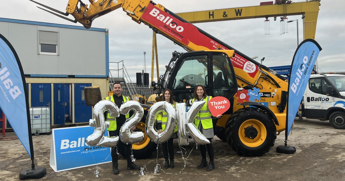 NICHS | Balloo Hire raises over £20,000 to help make a difference in…